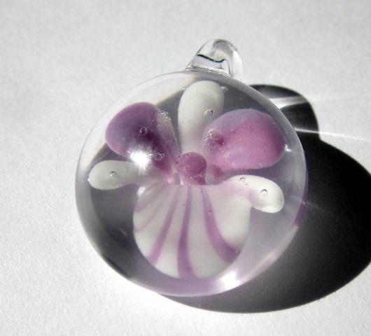 Purple Orchid Pendant - Delphi Artist Gallery