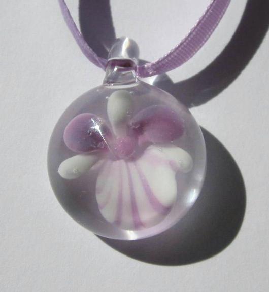 Purple Orchid Pendant - Delphi Artist Gallery