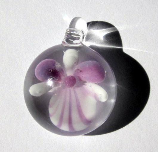 Purple Orchid Pendant - Delphi Artist Gallery