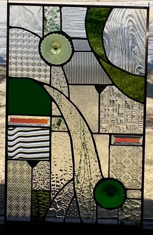Clear And Green Glass Abstract - Delphi Artist Gallery