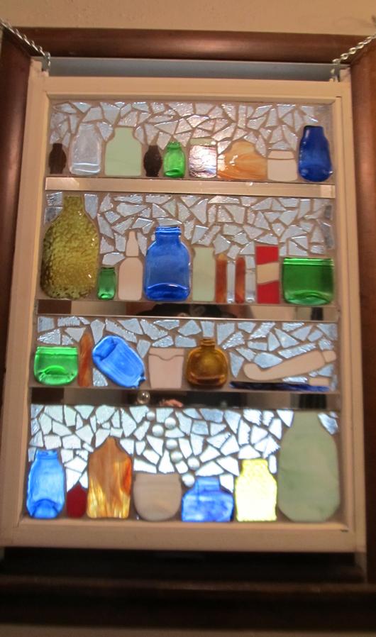 Mixed Medium Medicine Cabinet Window - Delphi Artist Gallery