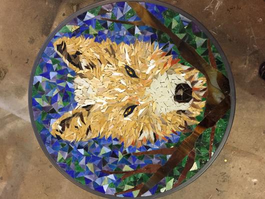Timber Wolf Garden Table - Delphi Artist Gallery