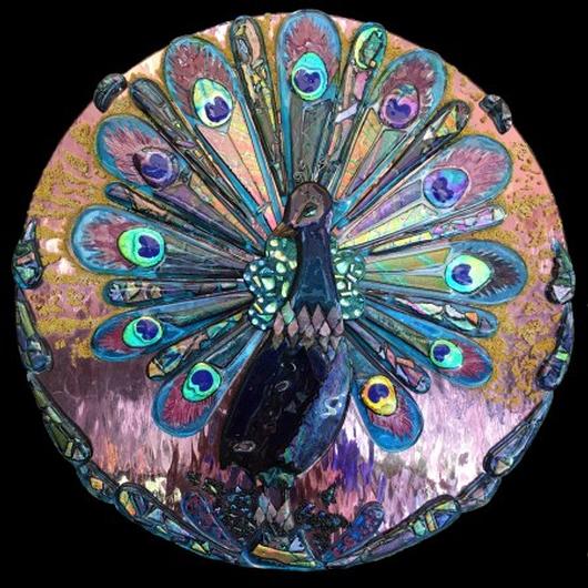 Pretty Peacock Wall Hanging - Delphi Artist Gallery