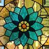 Blue Lotus Flower...Padma...Stained Glass Window Panel... - Delphi ...