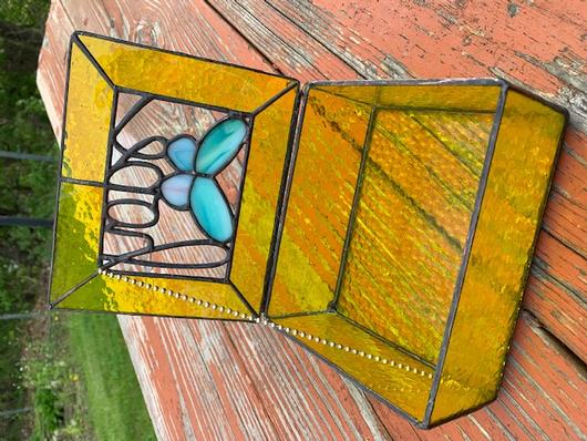 Handmade Stained Glass Hope Box - Delphi Artist Gallery