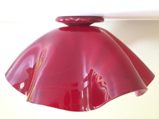 Red Baroque Fused Bowl - Delphi Artist Gallery