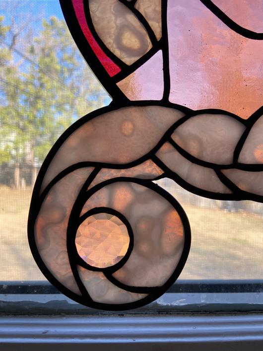 Mottled Myrtle Stained Glass - Delphi Artist Gallery