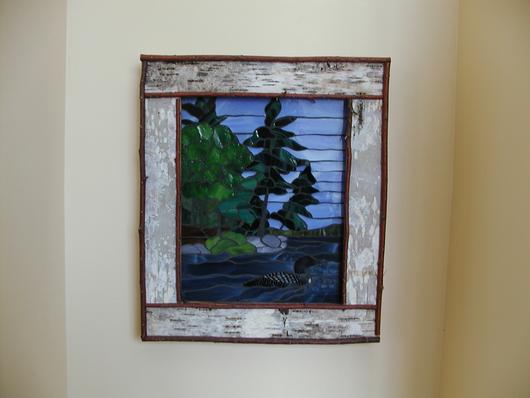 David's Pond Loon Mosaic - Delphi Artist Gallery