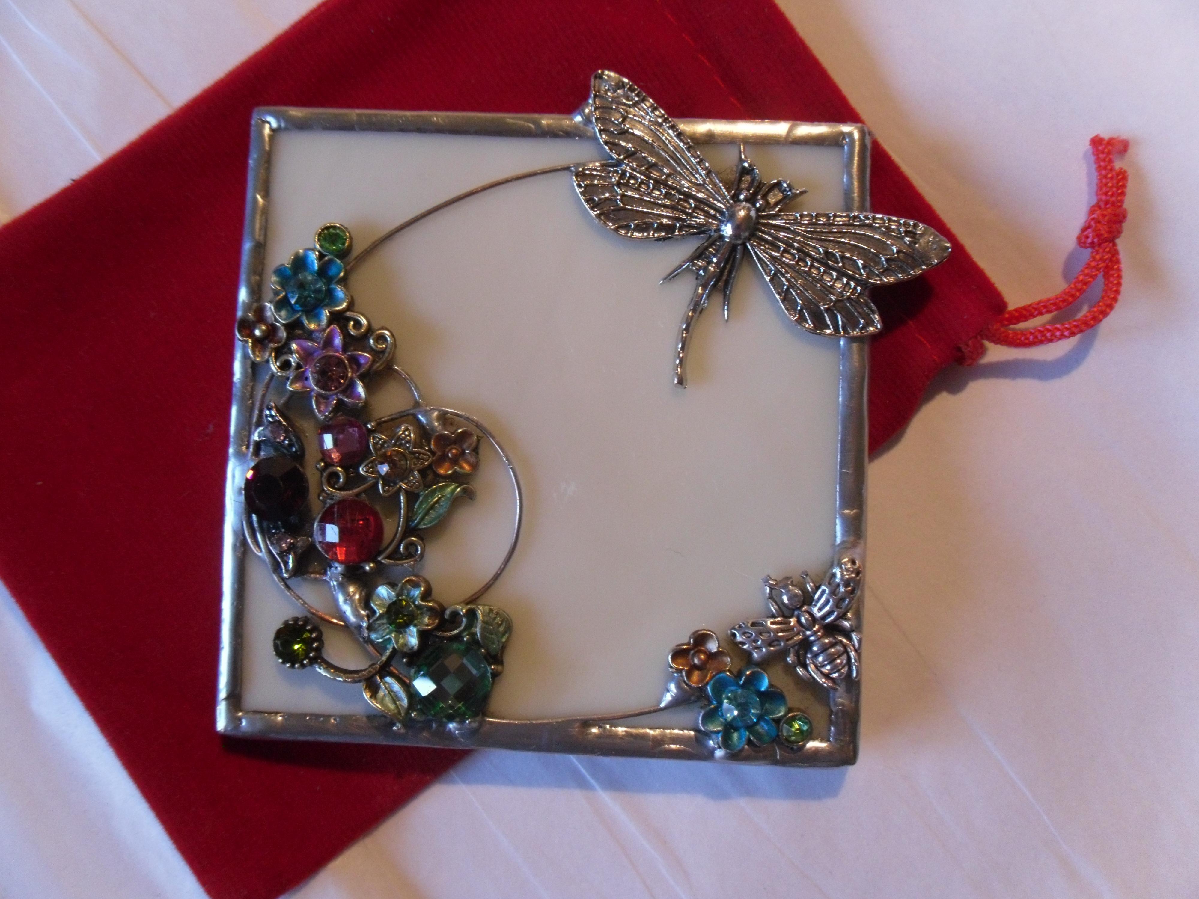 Embellished Stained Glass Makeup Compact - Delphi Artist Gallery