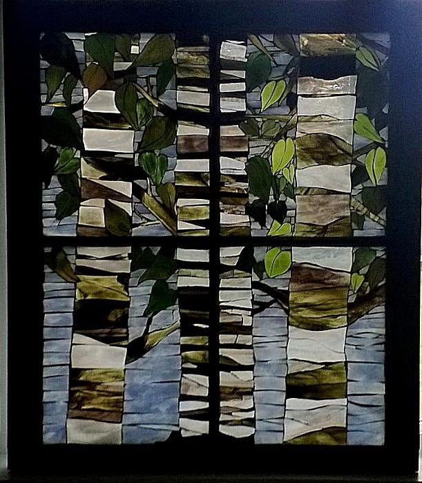 Vintage Window Birch Trees - Delphi Artist Gallery