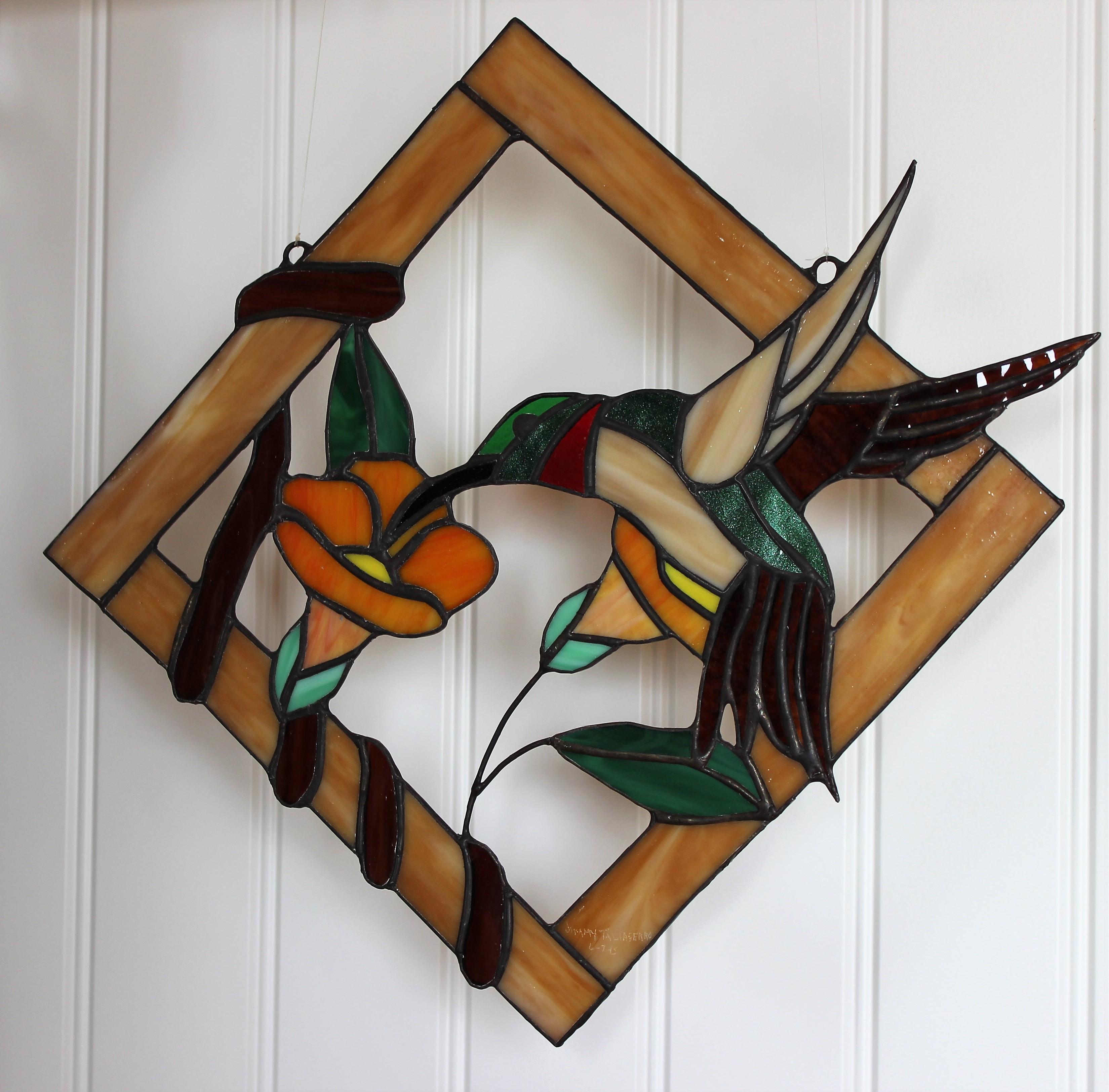 HUMMING BIRD AND LATTICE - Delphi Artist Gallery