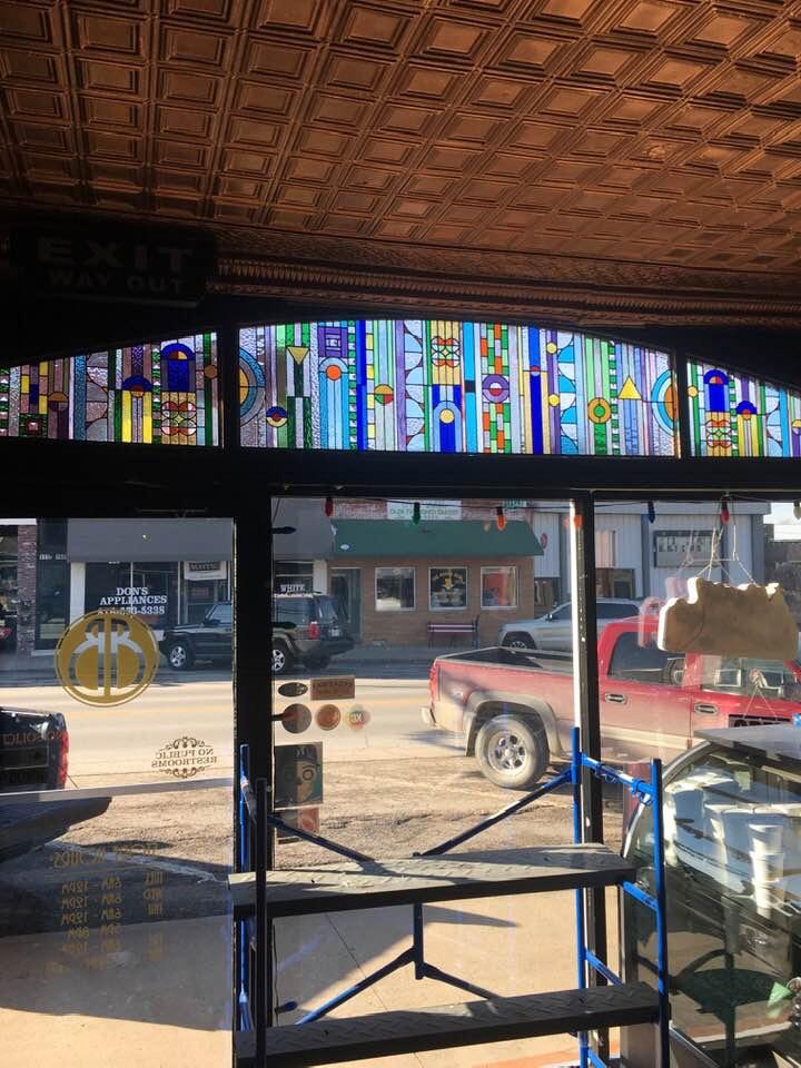 Black Box Coffee Shop Window - Delphi Artist Gallery