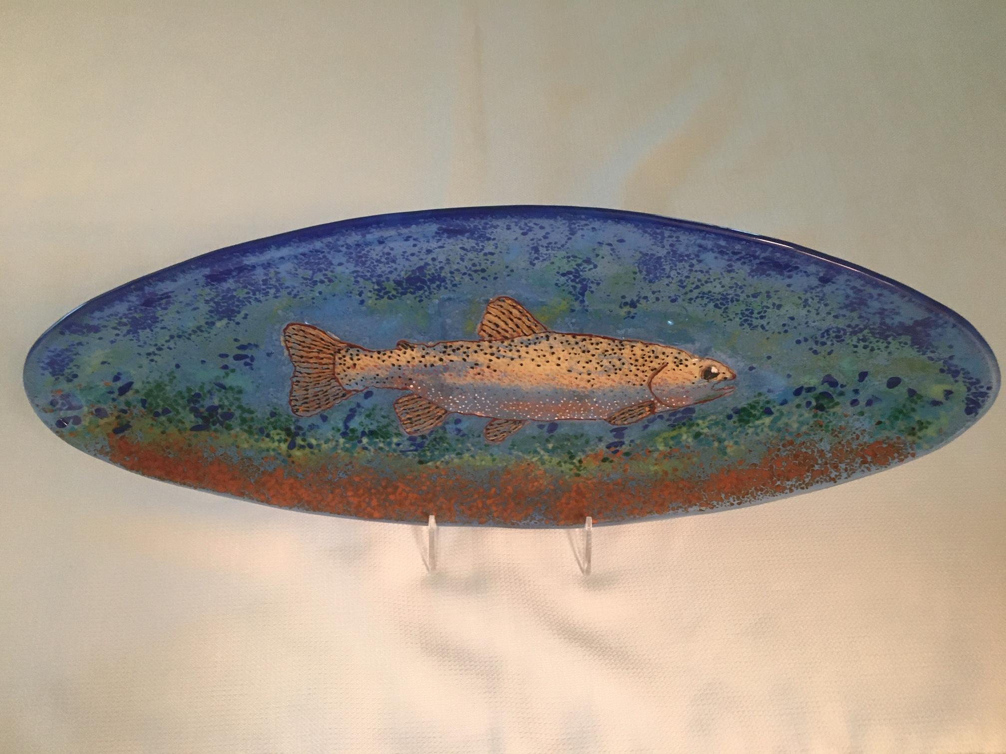 Trout Themed Platter - Delphi Artist Gallery