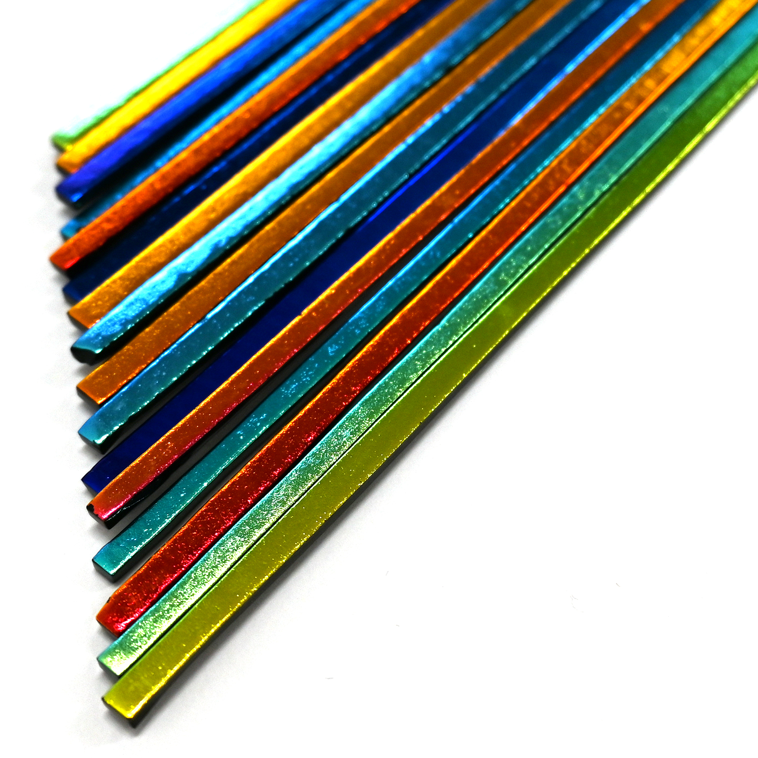 Bullseye Dichroic On Black SizzleStix 18 Pack - 90 COE | Rods ...