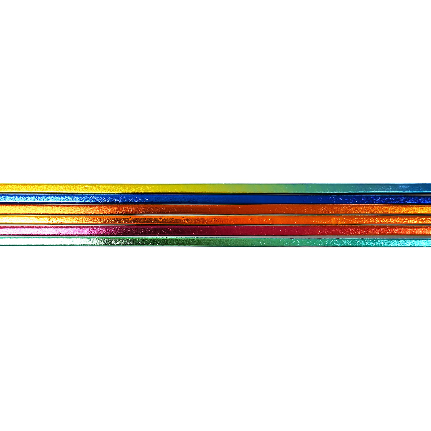 Bullseye Dichroic On Black SizzleStix 6 Pack - 90 COE | Rods Embellishments
