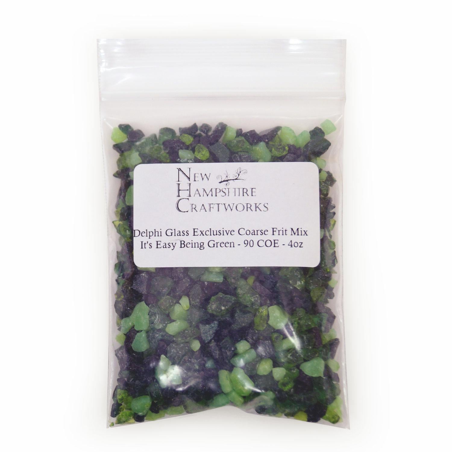 It's Easy Being Green Frit Mix - 90 COE | Blends Assortments Delphi Glass