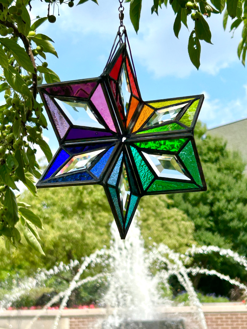 Free Diamond Spinner Pattern | Beveled Panels Delphi Glass