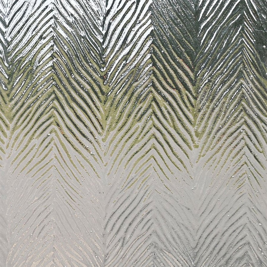 Clear Chevron Stained Glass Sheets | Textured